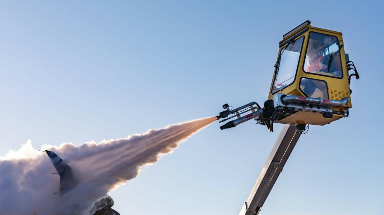 Delta flight returns to gate after deicing fluid leaks onto passenger ...
